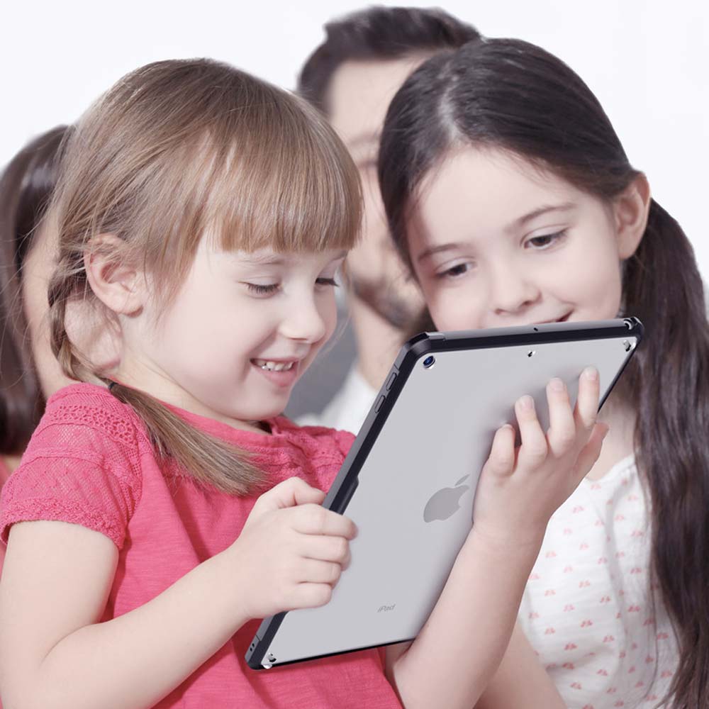 アーマーエックス [ARMOR-X] Ultra Slim 4 Corner Anti-impact Tablet Case for iPad ( 9th/8th/7th ) [ Black ...